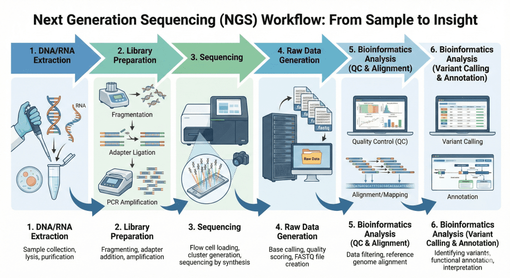 Next Generation Sequencing (NGS): Definition, Workflow, and Sanger vs ...